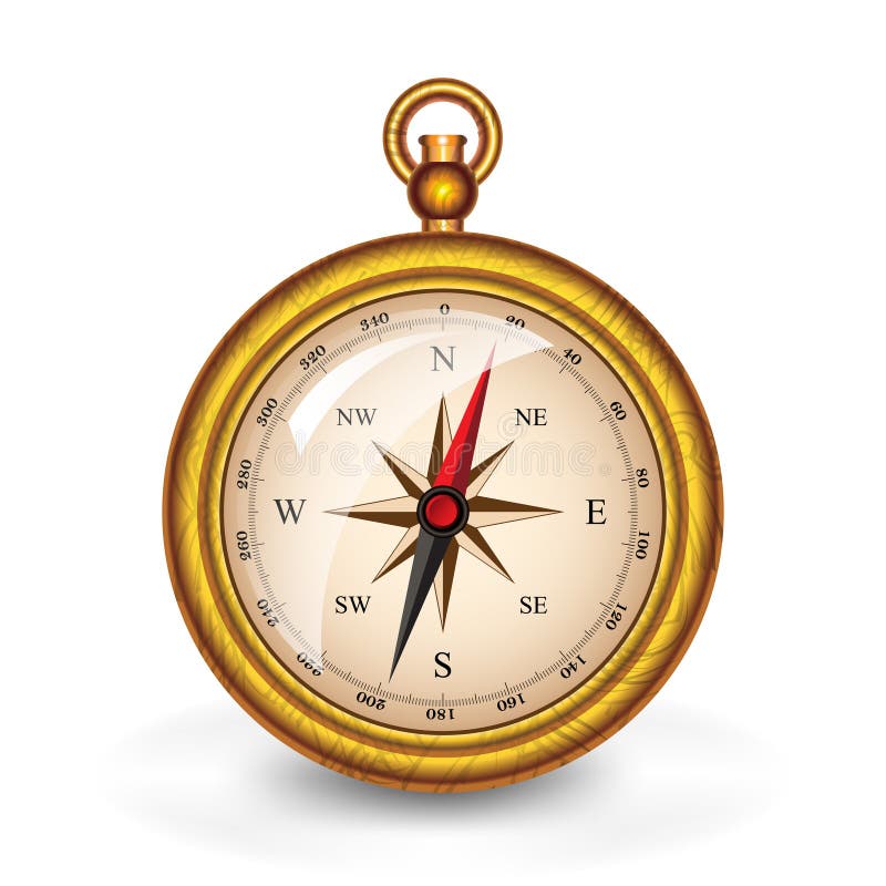 Set Illustration of Artistic Compass. Stock Vector - Illustration of ...