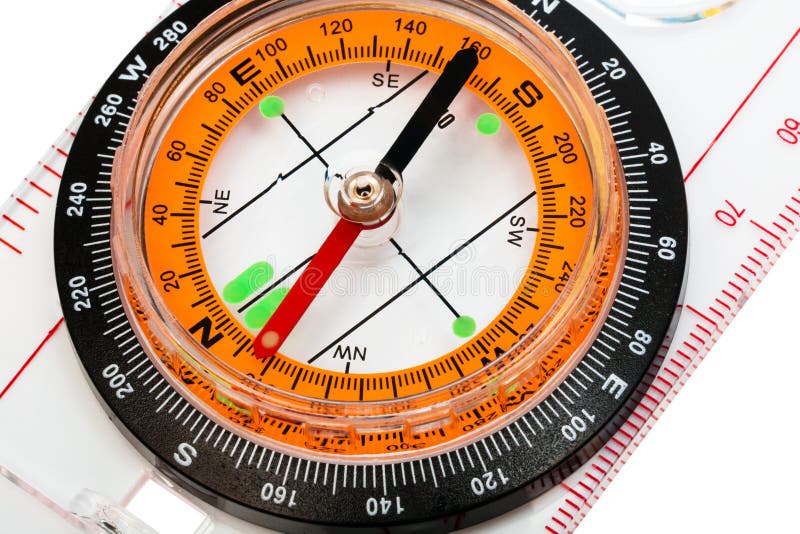 A Compass, a Front View from on a Sailing Yacht. Stock Photo - Image of ...