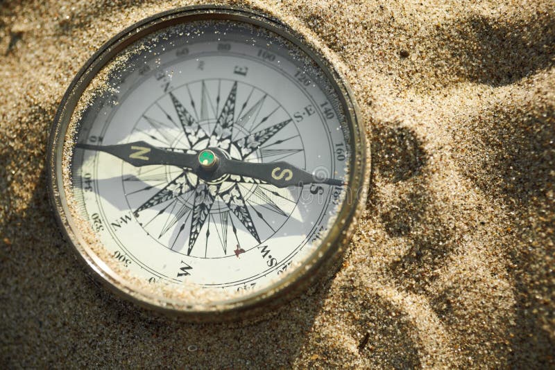 Sea and compass stock image. Image of discovery, navigate - 14675567