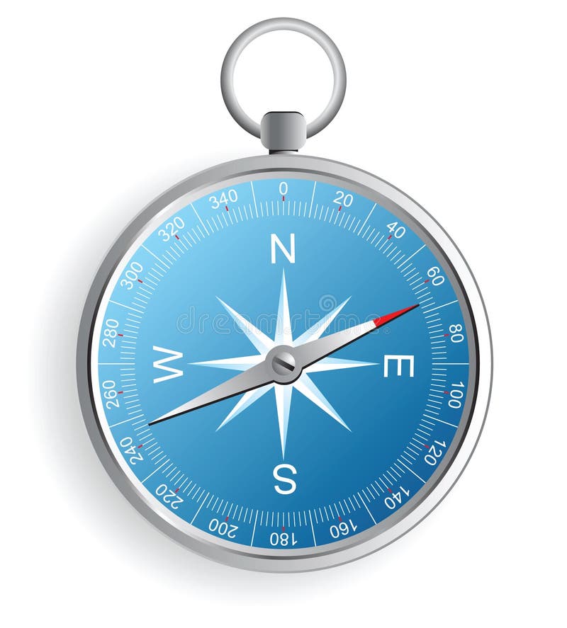 Vector Compass XXL Detailed Icon Stock Vector - Illustration of ...