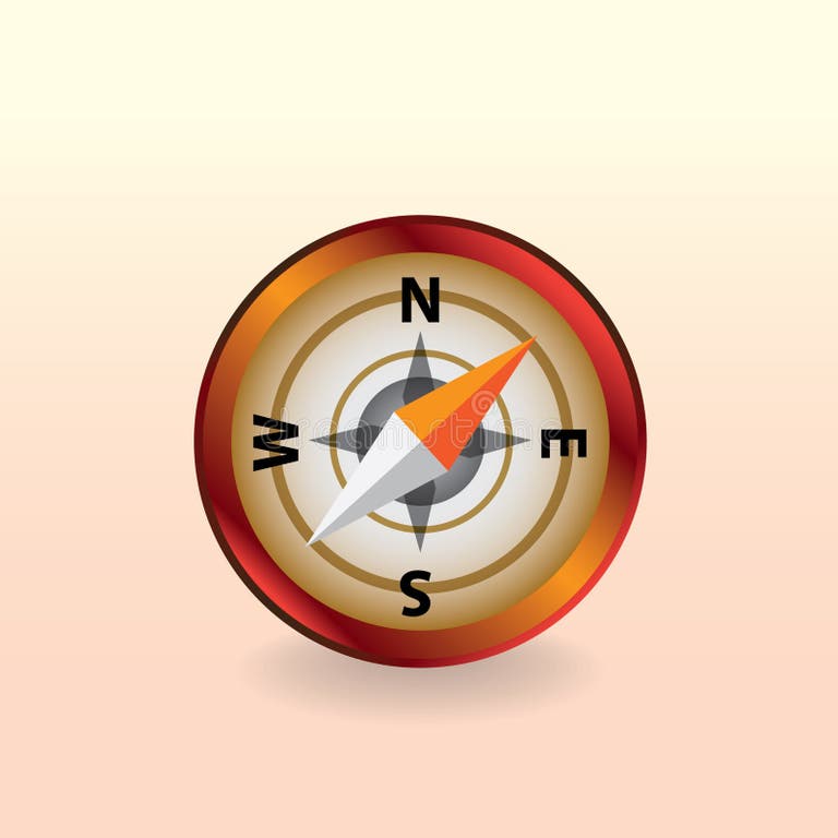 Vintage Compass Pointing West Stock Illustrations – 418 Vintage Compass ...