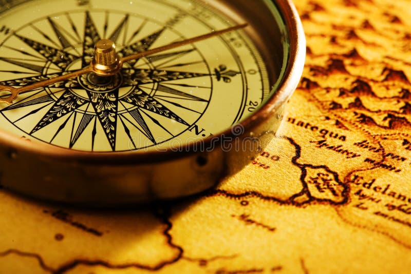 Compass stock image. Image of brown, texture, direction - 2599217