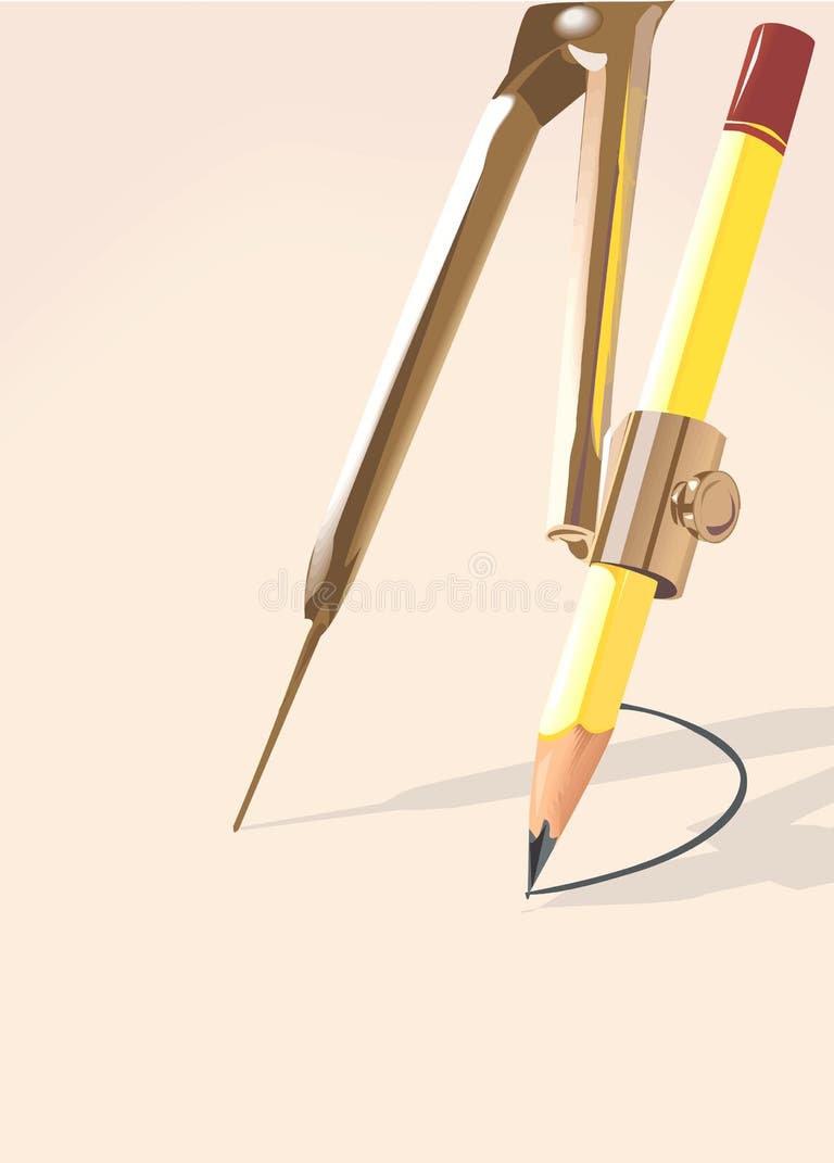 Compass Pencil Stock Illustrations – 10,937 Compass Pencil Stock ...