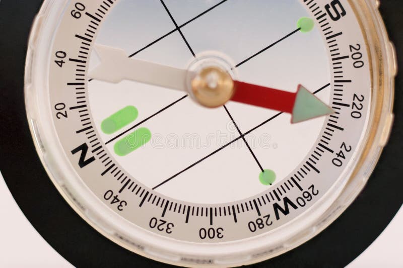 A Compass, a Front View from on a Sailing Yacht. Stock Photo - Image of ...