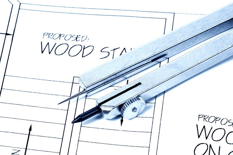 Architecture - Compass stock photo. Image of drawing, plans - 78198