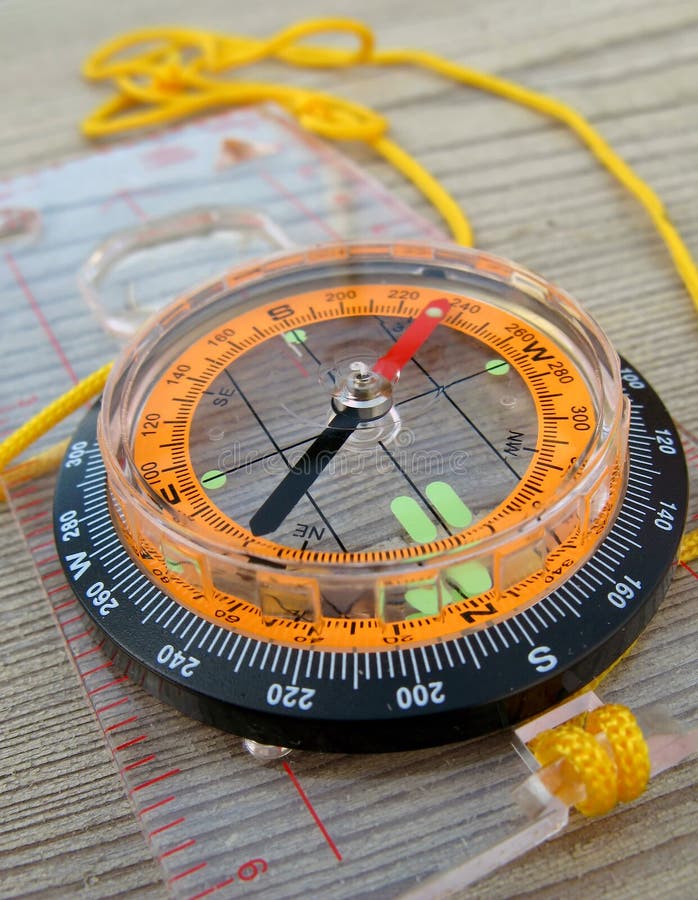 Plastic magnetic compass stock image. Image of adventure - 121001619