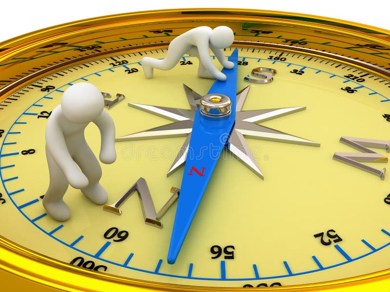 Compass stock illustration. Illustration of east, landmark - 6607054