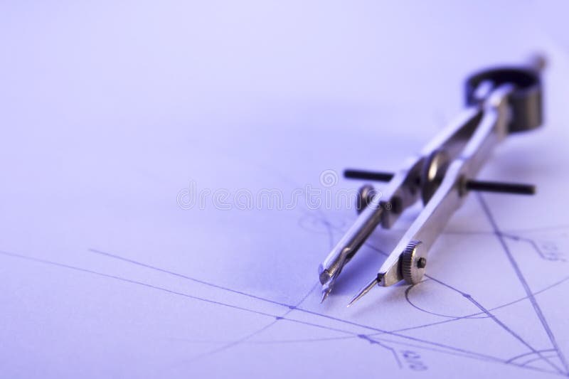 Compass & Design stock image. Image of column, drafting - 1003473