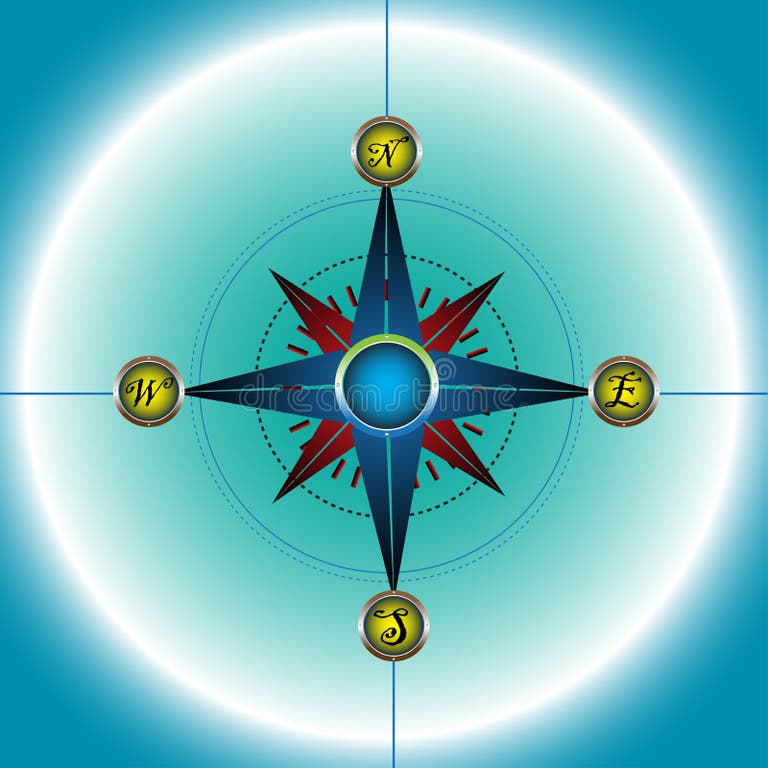Compass Points Map Stock Illustrations – 512 Compass Points Map Stock ...