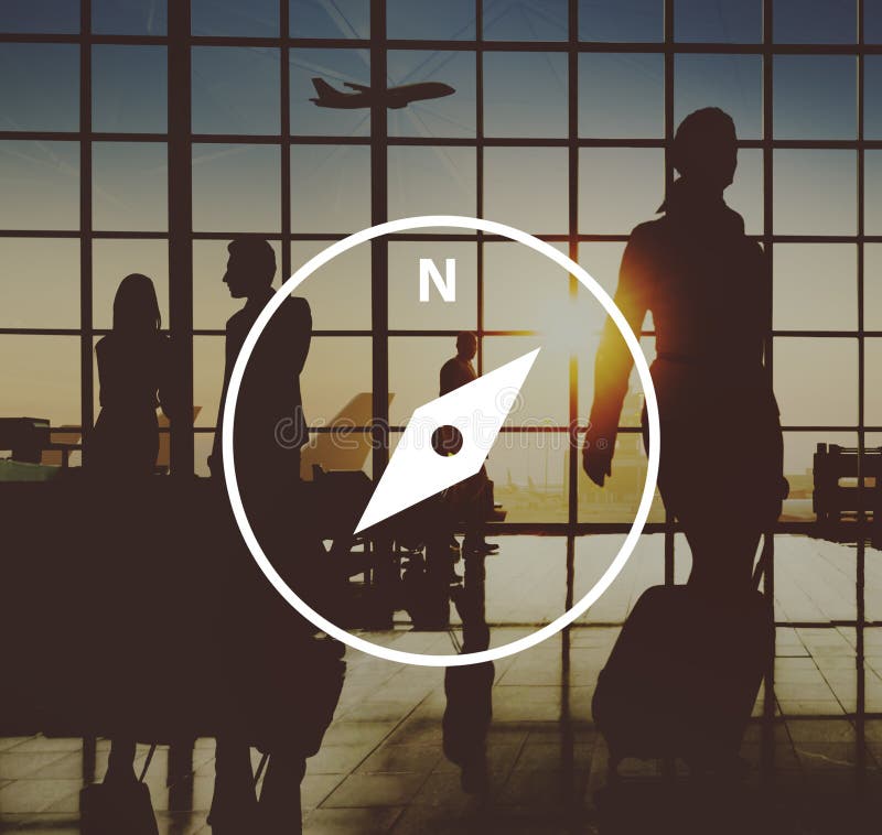 Compass Adventure Navigation Exploration Direction Concept Stock Photo ...