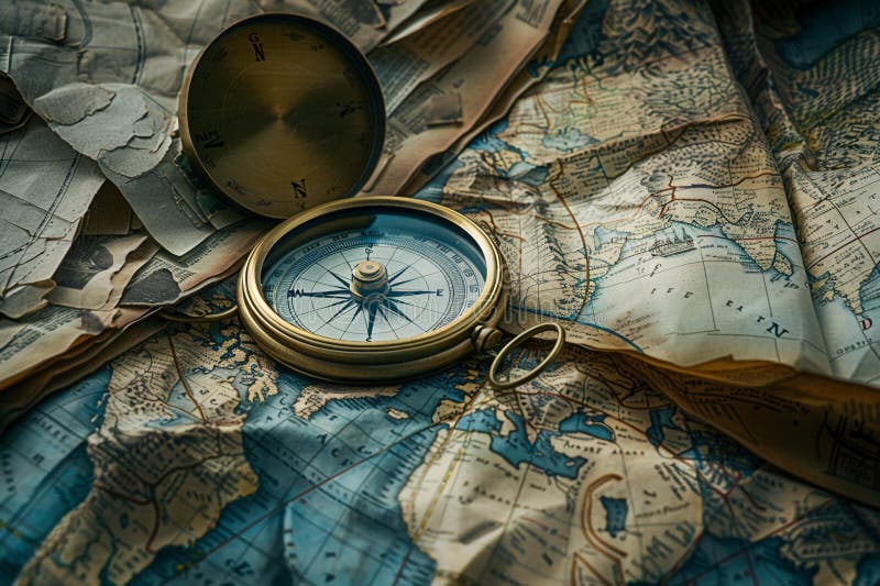 A Compass Amidst a Sea of Maps Representing the Direction and Vision ...