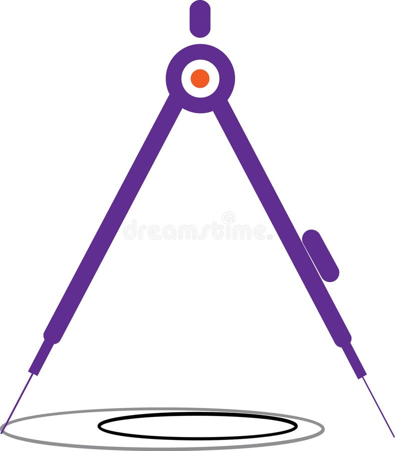 Compass for Architecture Logo Concept Stock Vector - Illustration of ...