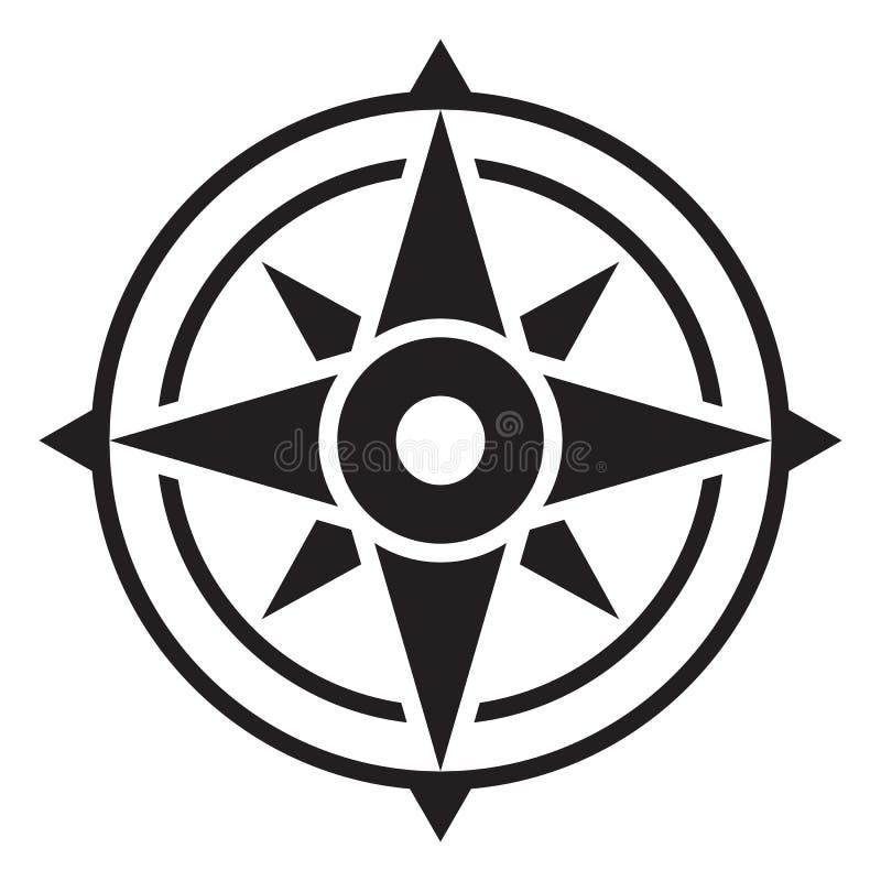 Compass Arrow Icon. Navigation Vector Illustration Stock Vector ...