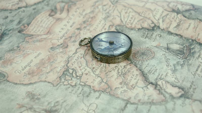 The Compass Arrows are Moving Getting Some Directions Stock Video ...