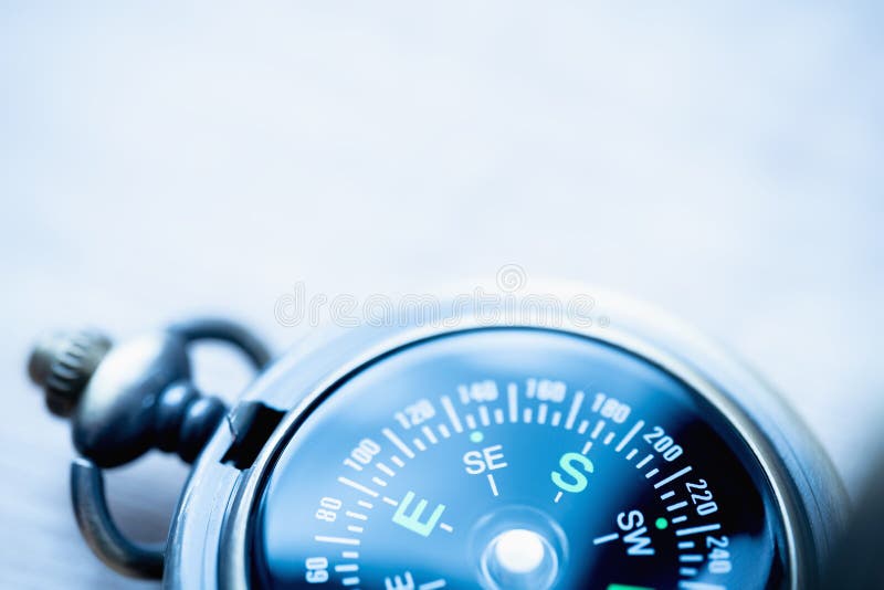 Compass As Symbol of Moving in the Right Direction. Copy Space for Text ...