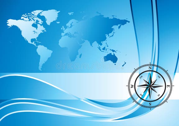 Blue Compass Map Stock Illustrations – 10,367 Blue Compass Map Stock ...