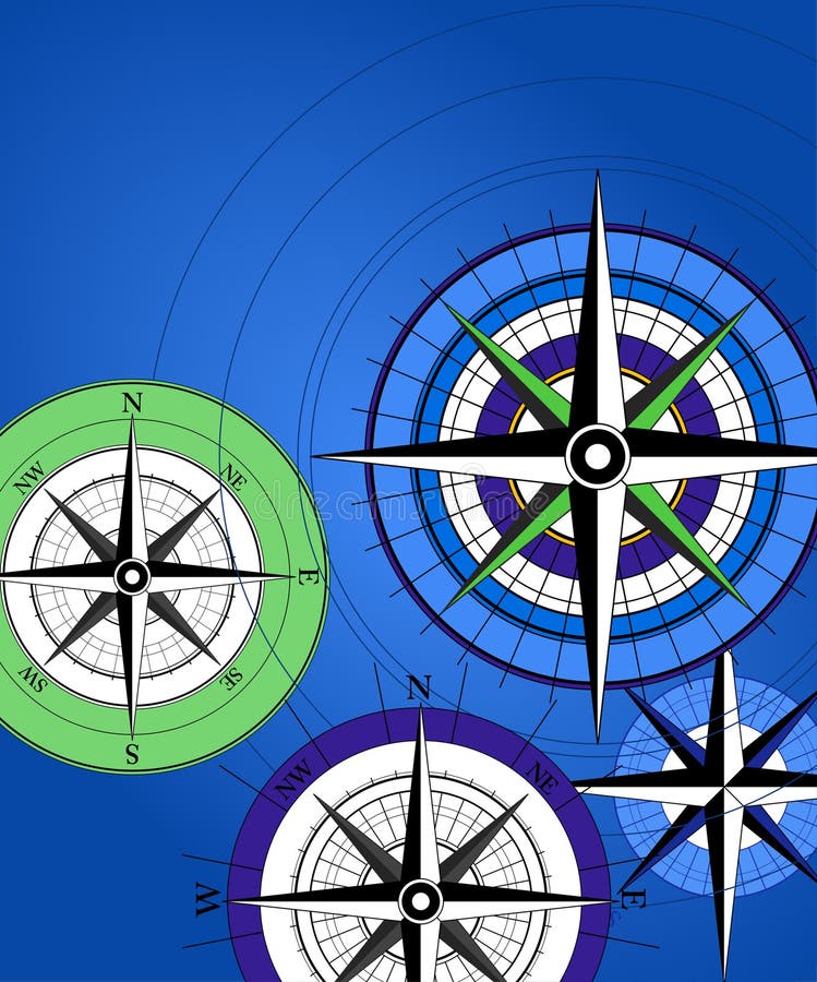 Compass Background stock vector. Illustration of design - 8673892