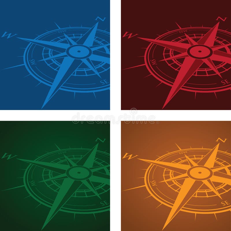 Blue Compass Background Stock Vector Illustration Of Geography 49779816