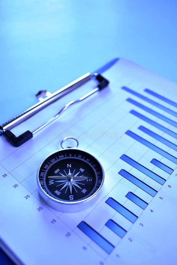 Compass and chart stock photo. Image of diagram, concepts - 22834342
