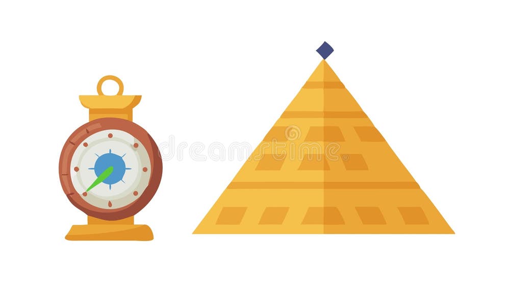 Compass with Battery, Powered Navigation and Exploration, Vector Design ...