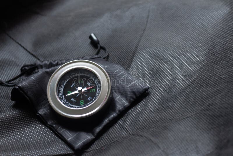 Compass in Black with White Stock Photo - Image of object, paper: 22334838