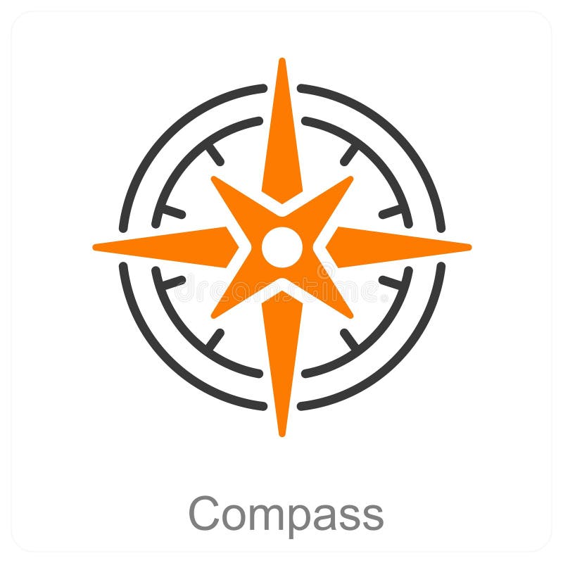 Compass stock vector. Illustration of weather, navigation - 339919842