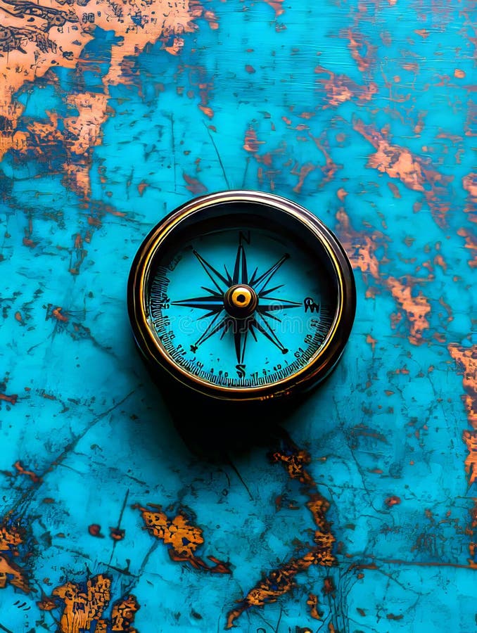 Compass Rose Blue Orange Gold Stock Photos - Free & Royalty-Free Stock ...