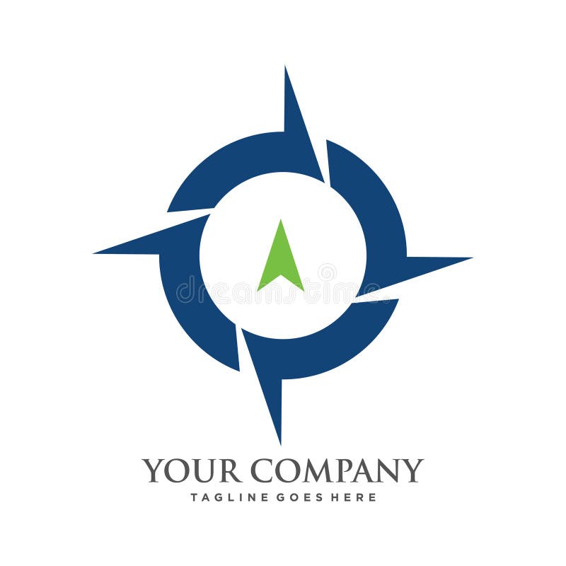 Compass Business Logo Design Template Stock Vector - Illustration of ...