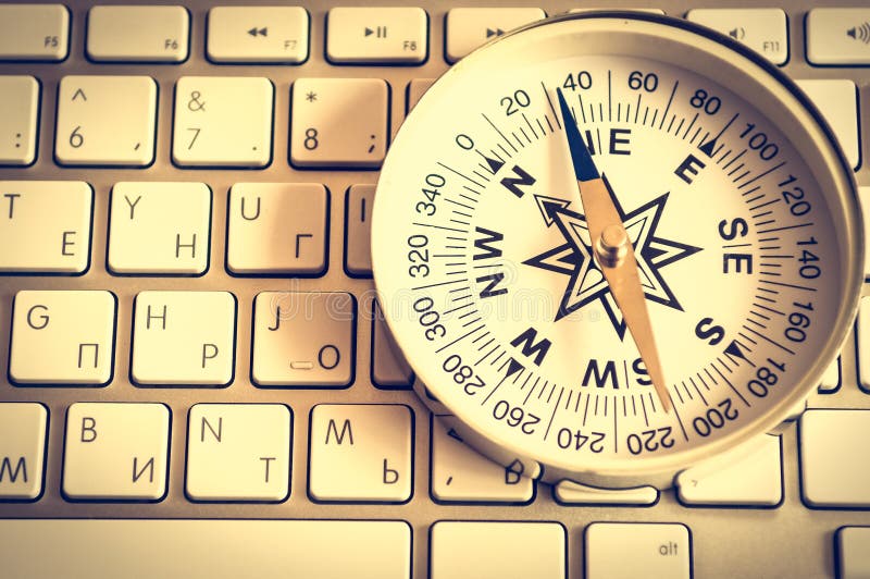 Compass on a card stock image. Image of compass, direction - 40145933