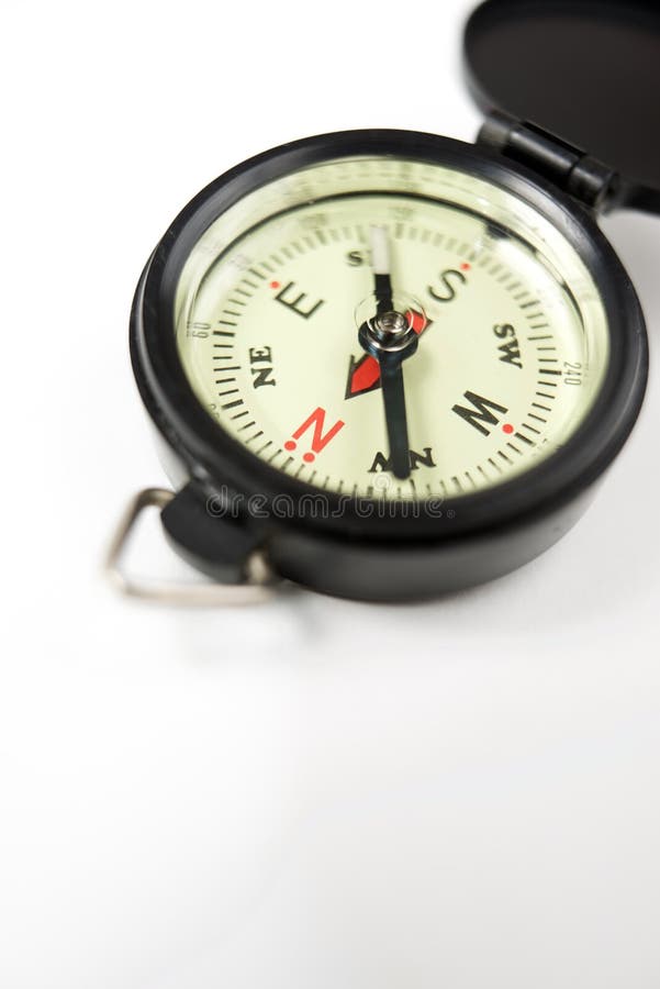 Compass on a map stock image. Image of cartographic - 174318087