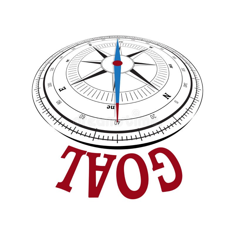 Compass stock vector. Illustration of opportunity, goal - 82672474
