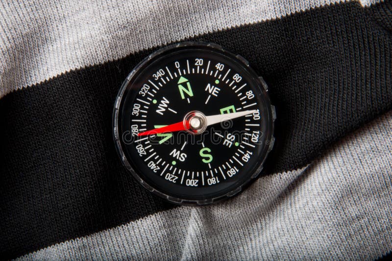 Compass on a Dark Gray Background Stock Photo - Image of equipment ...