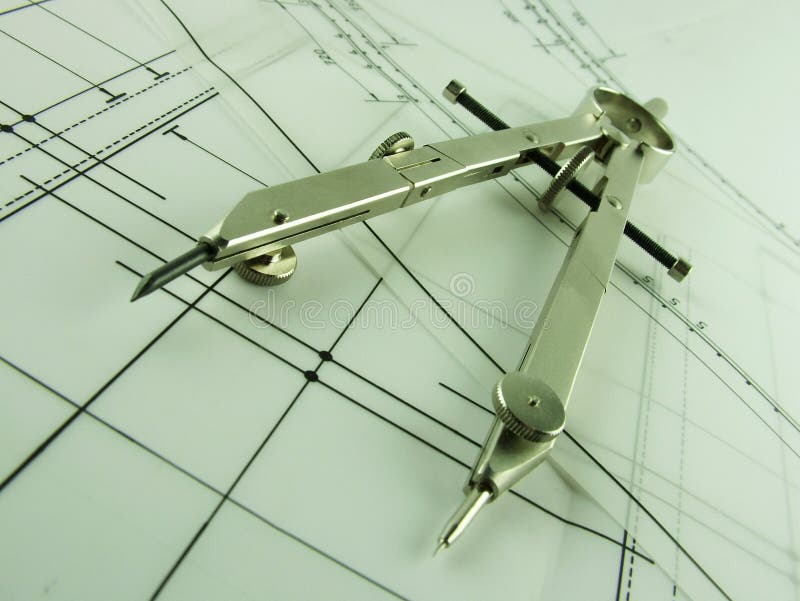 Compass & Design stock image. Image of column, drafting - 1003473