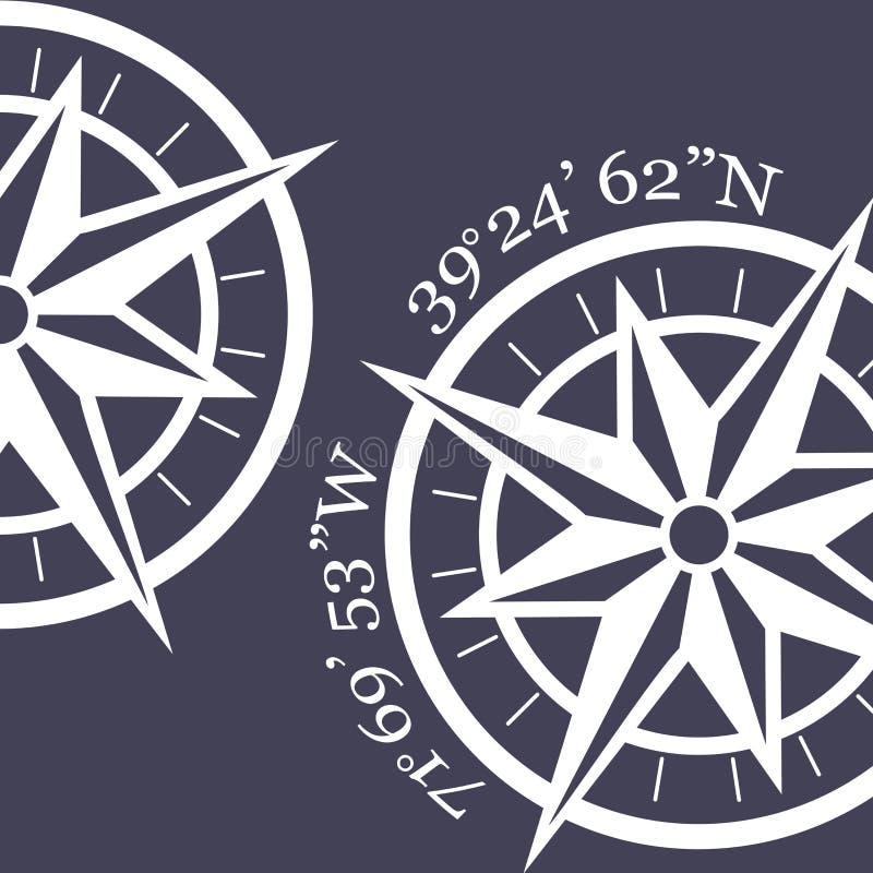 Compass Coordinates Stock Illustrations – 358 Compass Coordinates Stock ...