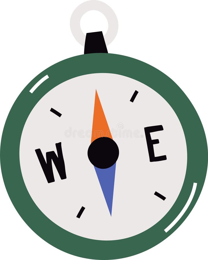 Compass Device Hand Drawn stock vector. Illustration of compass - 325905895
