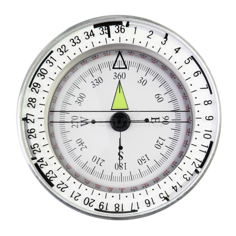 Compass dial Close-up stock photo. Image of guide, east - 282080
