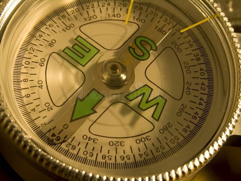 Compass dial Close-up stock photo. Image of guide, east - 282080