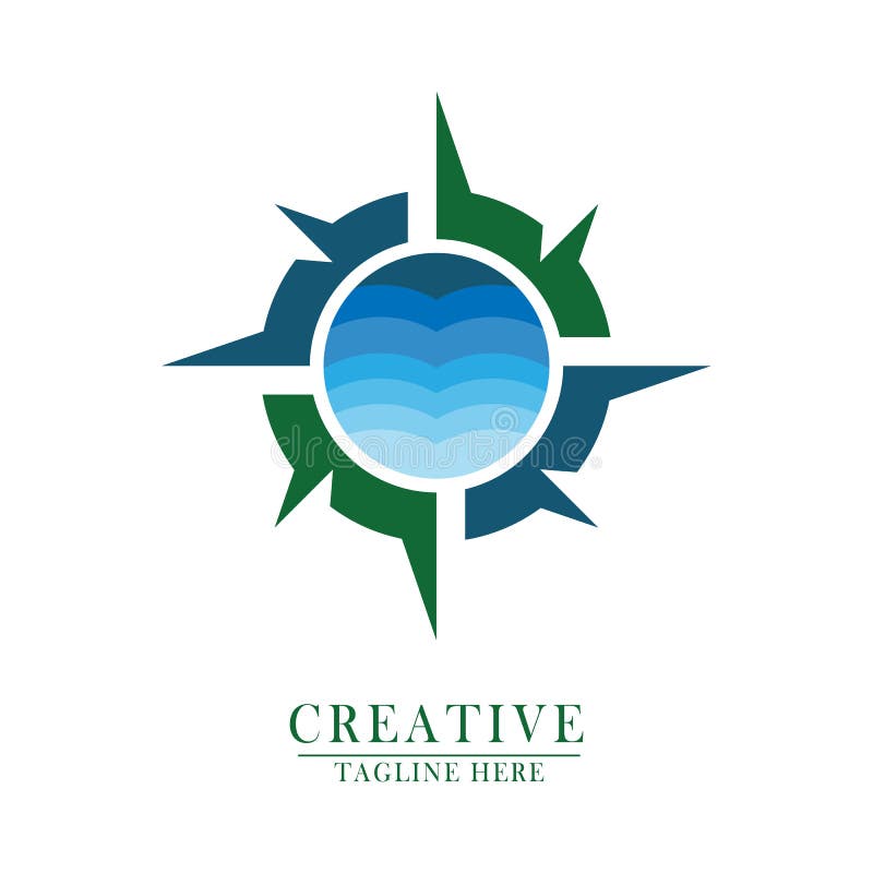 Compass Direction Background Stock Illustration - Illustration of ...