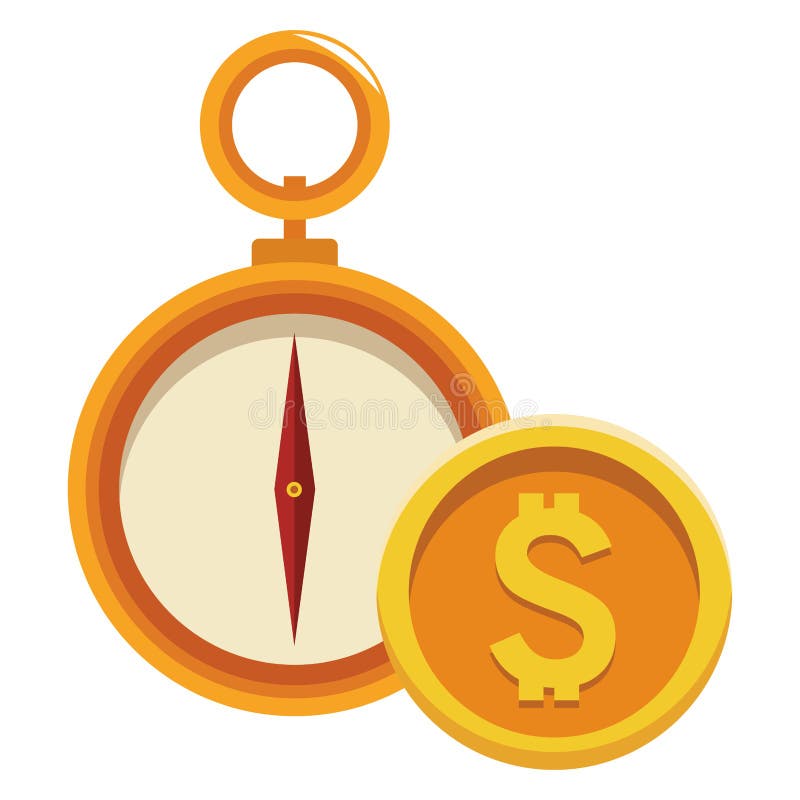 Compass Coin Stock Illustrations – 1,169 Compass Coin Stock ...