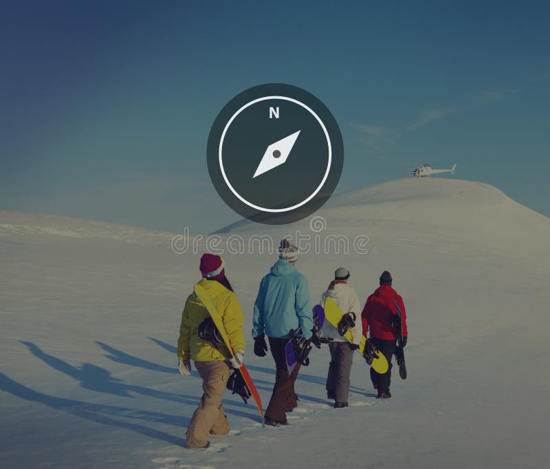 Compass Direction Navigation Adventure Instrument Concept Stock Image ...