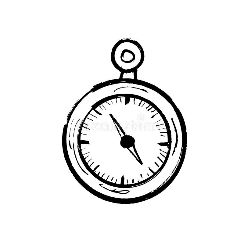 Compass with Directional Markings As a Symbol of Navigation in Black ...