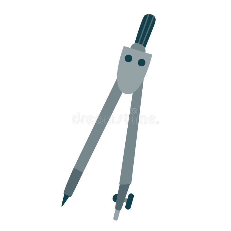 Compass or Divider Drawing Tool Vector Illustration Stock Vector ...