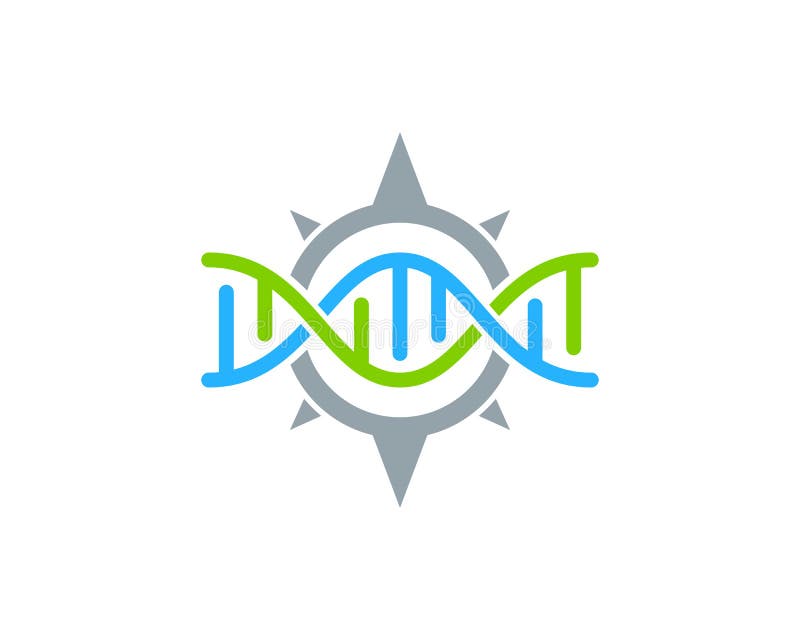 Compass Dna Logo Icon Design Stock Vector - Illustration of logo, icon ...