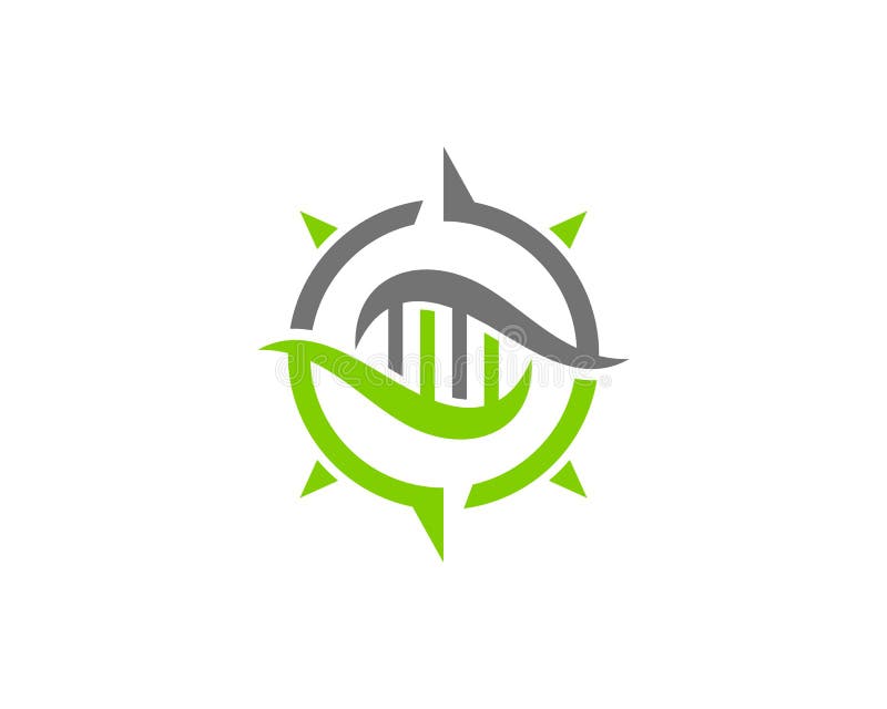 Compass Dna Logo Icon Design Stock Vector - Illustration of medicine ...