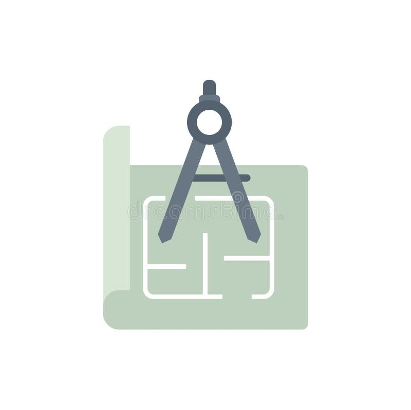 Compass Drawing House Plan on Blueprint Symbolising Architecture Stock ...