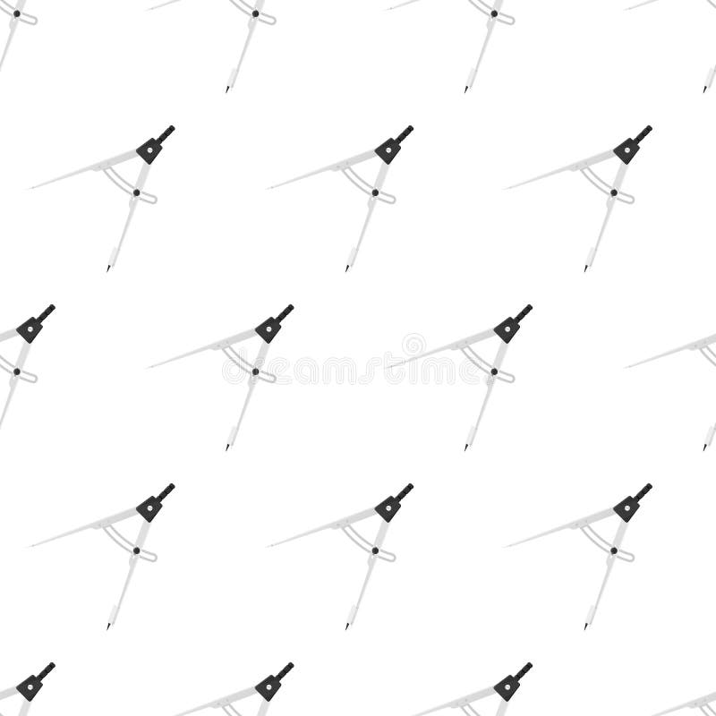 Compass for Drawings. Seamless Pattern. a Beautiful New Shiny All ...