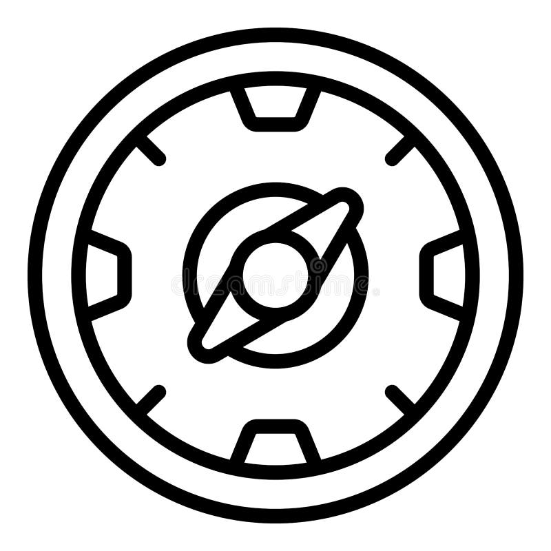 Compass Expert Icon Outline Vector. Goal Team Stock Vector ...