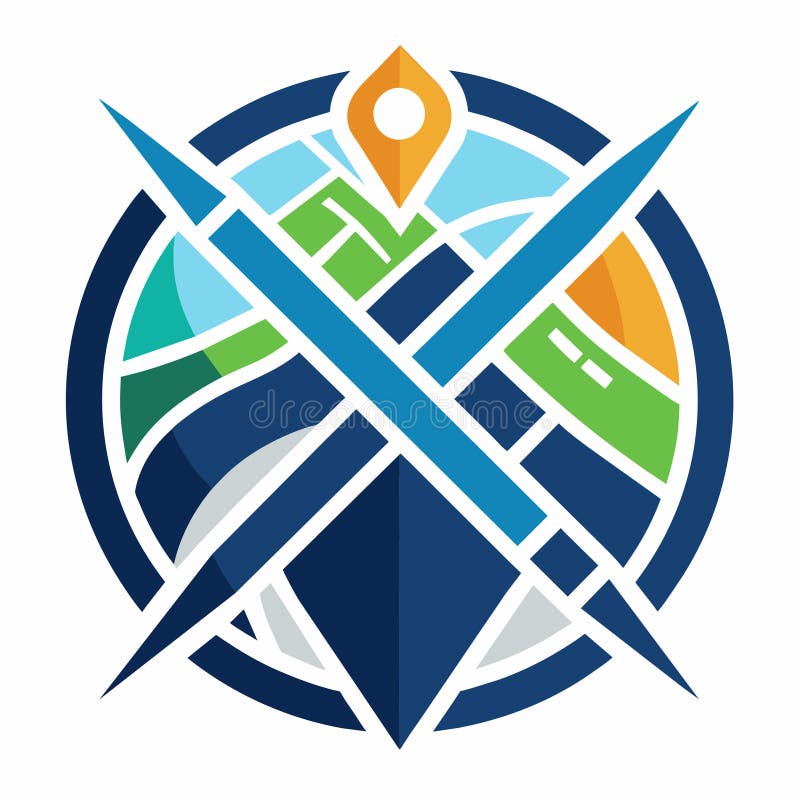 A Compass Featuring a Map in the Middle, Showing Directions and ...