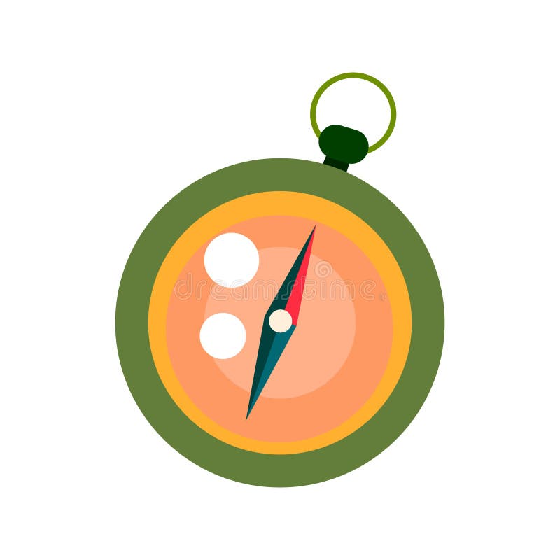 Compass Flat Icon. Colored Vector Element from Camping Collection ...