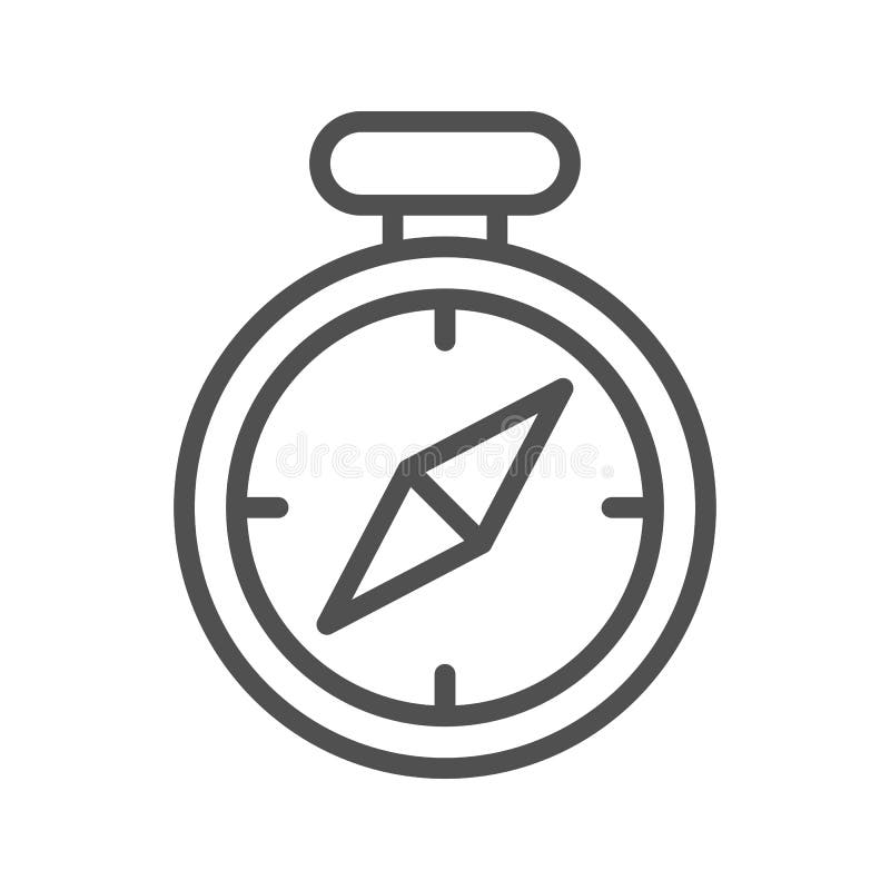 Compass flat icon stock vector. Illustration of measuring - 92417711